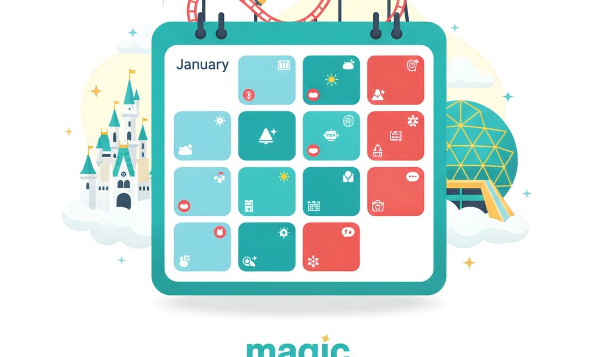 Calendario de multitudes en los parques Disney World 2026